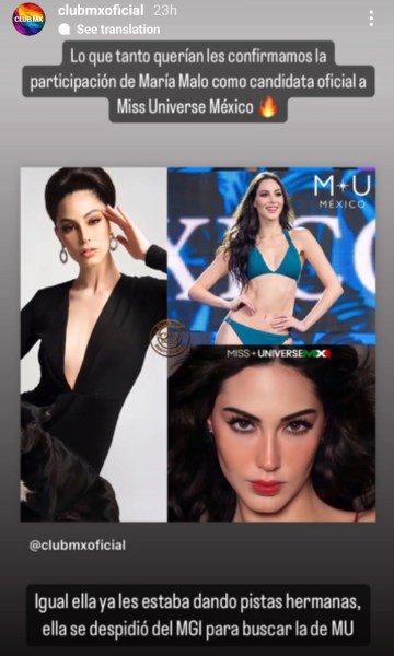 MARIA MALO MISS UNIVERSO MEXICO 2024 - Reinas de Belleza Int. - ♔ MYBEAUTYQUEENS Reinas de ...